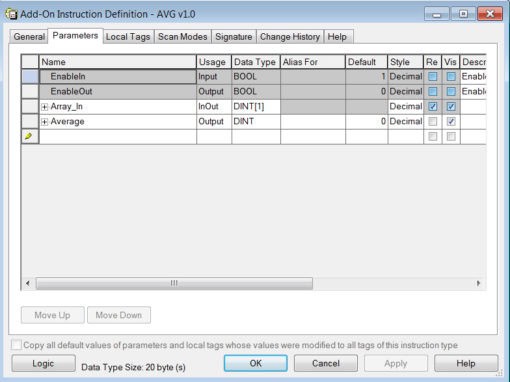 AOI for Different Array Lengths